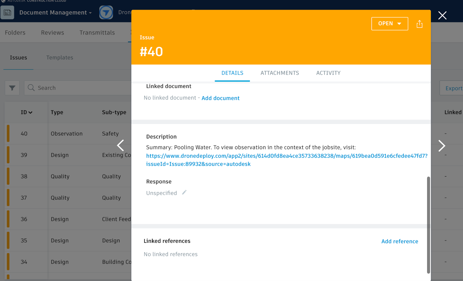 BIM 360 - Autodesk Construction Cloud (ACC) – DroneDeploy