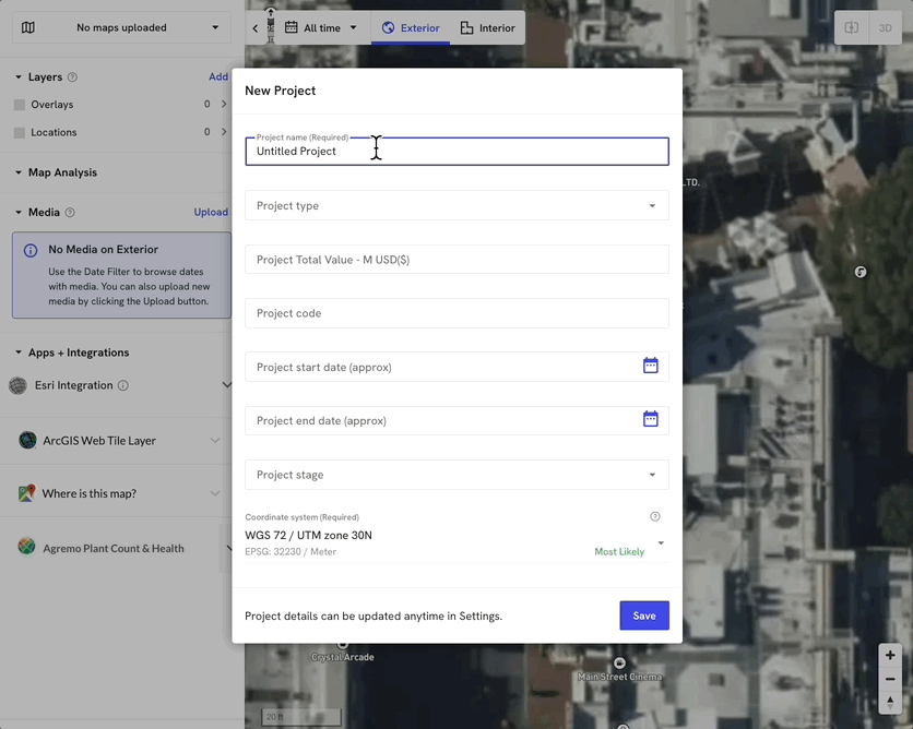 Adding a Project Location – DroneDeploy